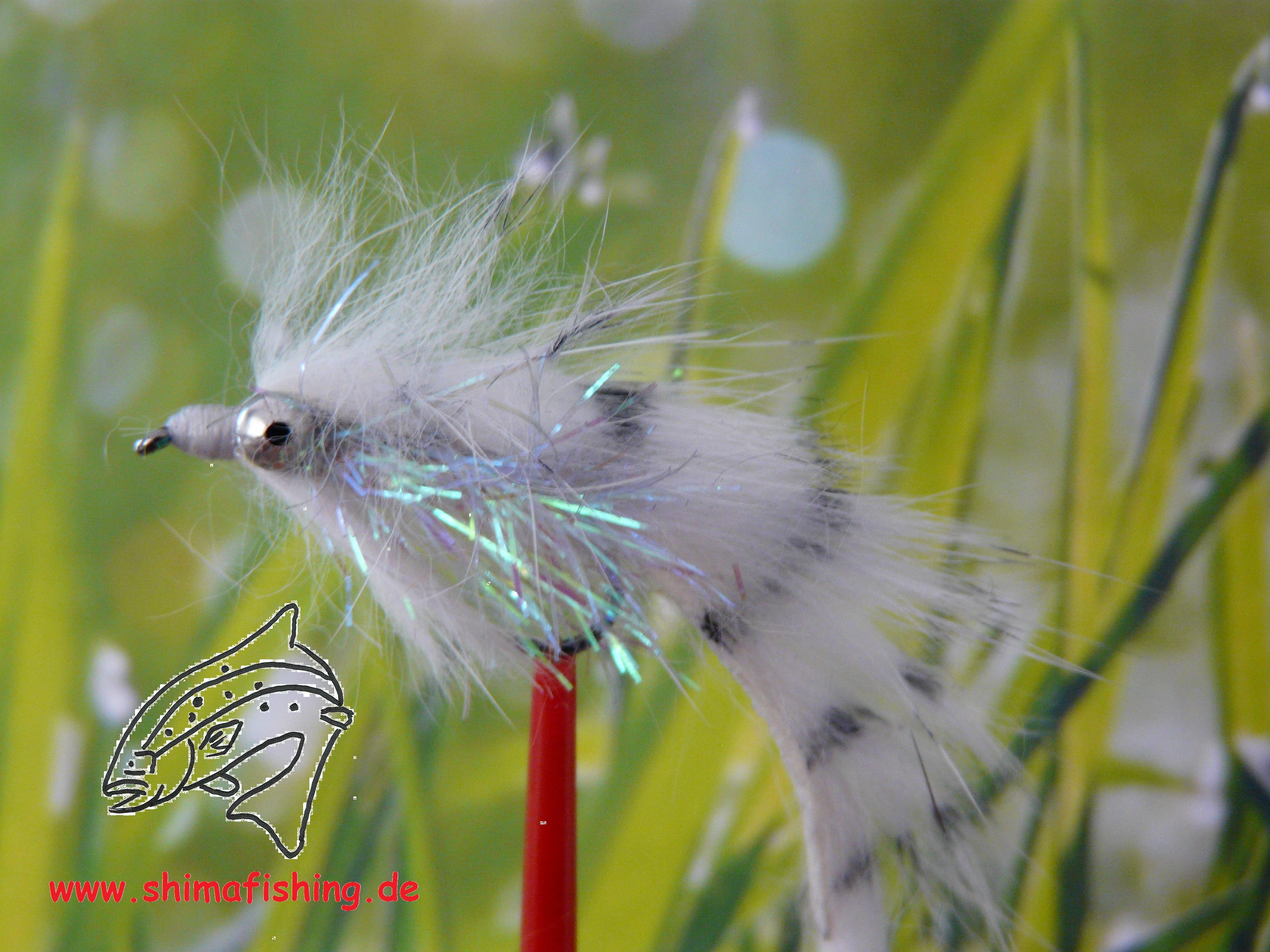 Streamer Lightning Man White auf Schonhaken, barbless hook | Streamer ...