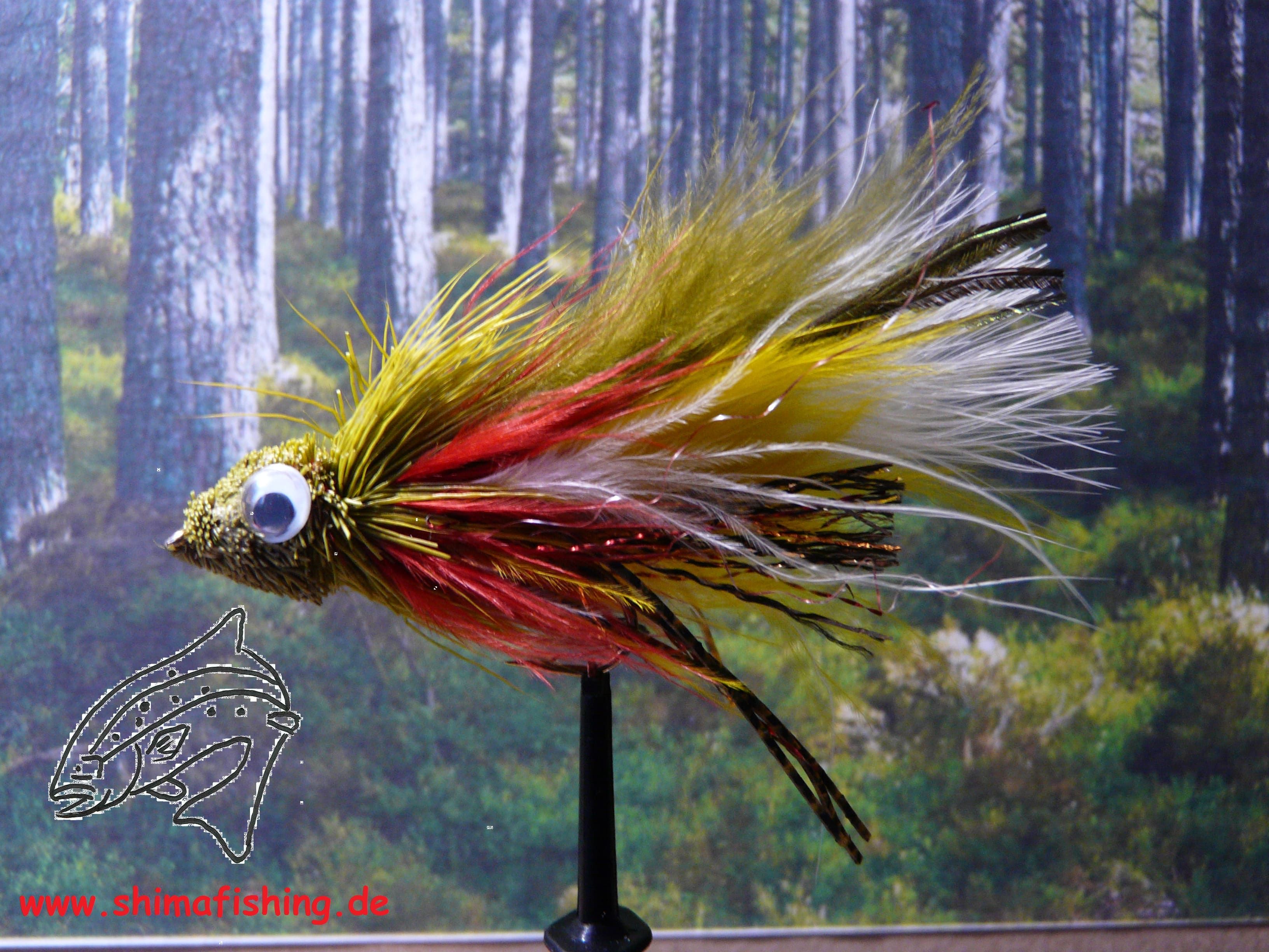 Streamer " Fire Ape Olive " | Streamer | Fliegen | shimafishing.com
